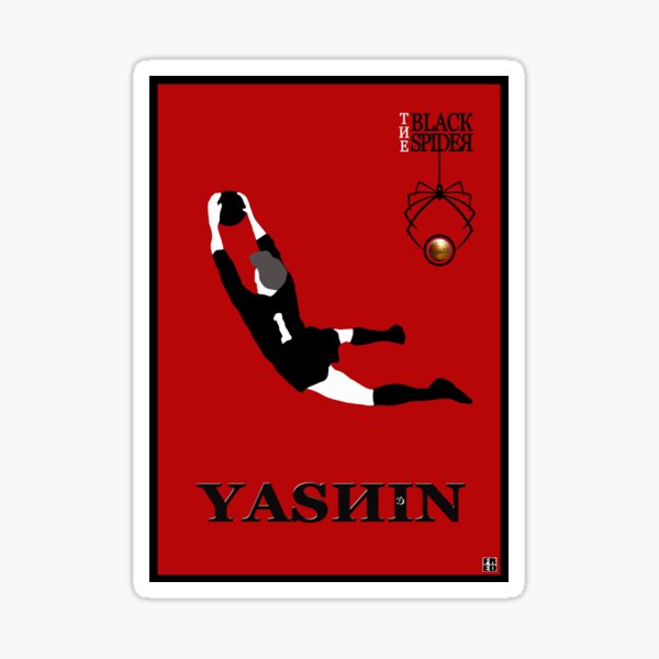"Lev Yashin - The Black Spider" Sticker for Sale by FredV | Redbubble