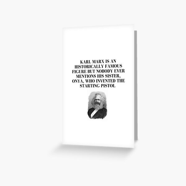 Tarjetas de felicitación «Hermana de Karl Marx, Onya, quien inventó la ...