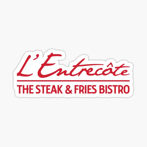"L'Entrecôte (London restaurant)" Sticker for Sale by Manchaf | Redbubble