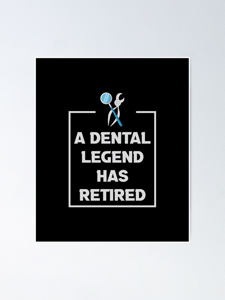Póster «Se ha retirado una leyenda dental: las mejores ideas de regalo ...