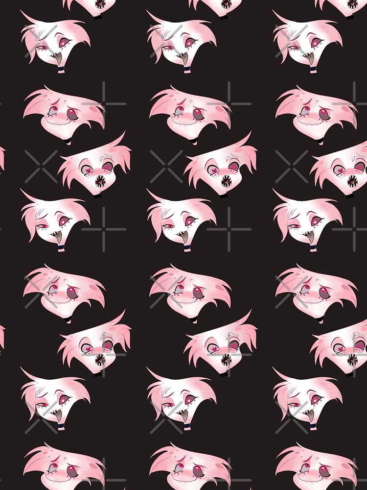 "(BLACK) Angel Dust expressions hazbin hotel" T-shirt for Sale by ...