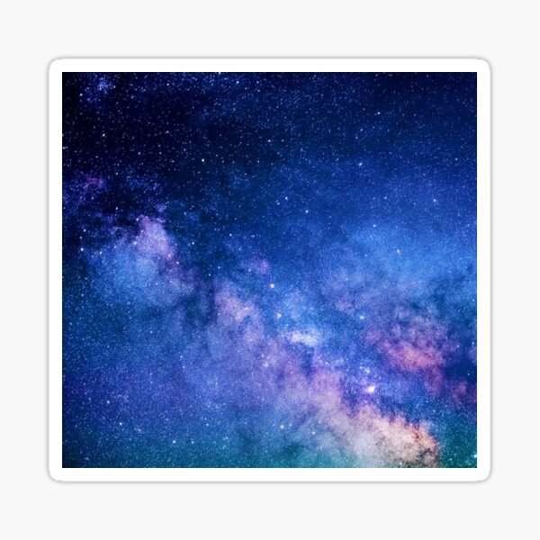 "Blue Galaxy Space Night Sky" Sticker by YogaFitMe | Redbubble