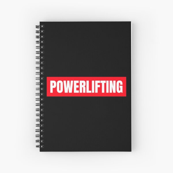 "POWERLIFTING Red Logo" Journal for Sale by HeavyLiftGift | Redbubble