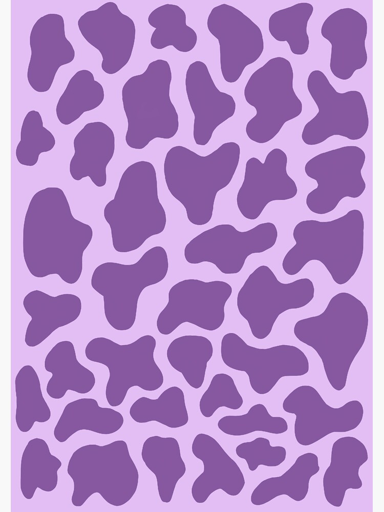 "Purple cow print " Sticker by mia-doodle | Redbubble