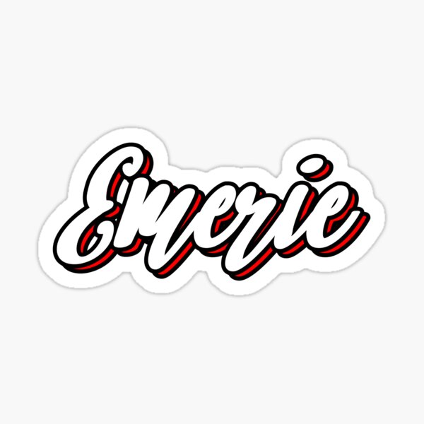 "Emerie first name - hand lettering design" Sticker for Sale by sulies ...