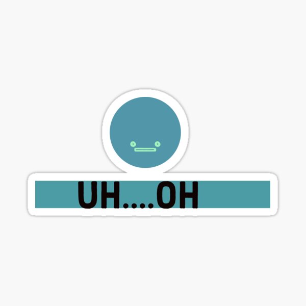 "Uh oh emojis " Sticker for Sale by Hushekaan | Redbubble