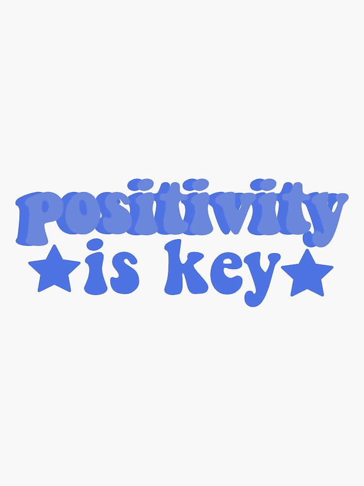 "positivity is key star sticker" Sticker for Sale by isla-designs ...