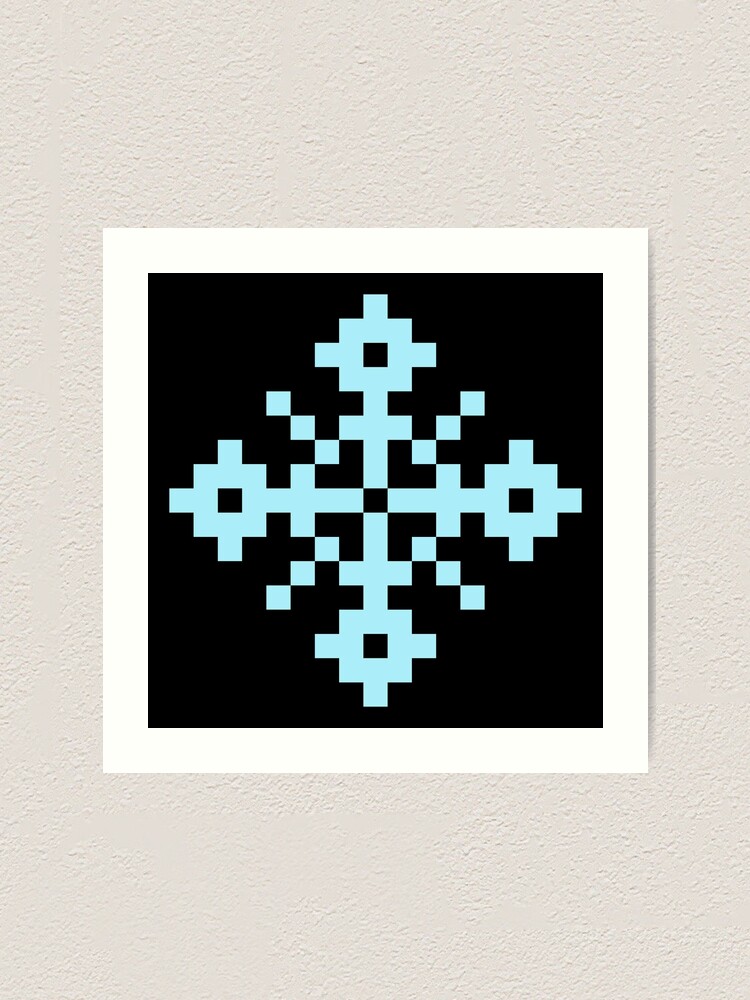 "Pixel Art Snowflake 2" Art Print for Sale by akaiawa | Redbubble