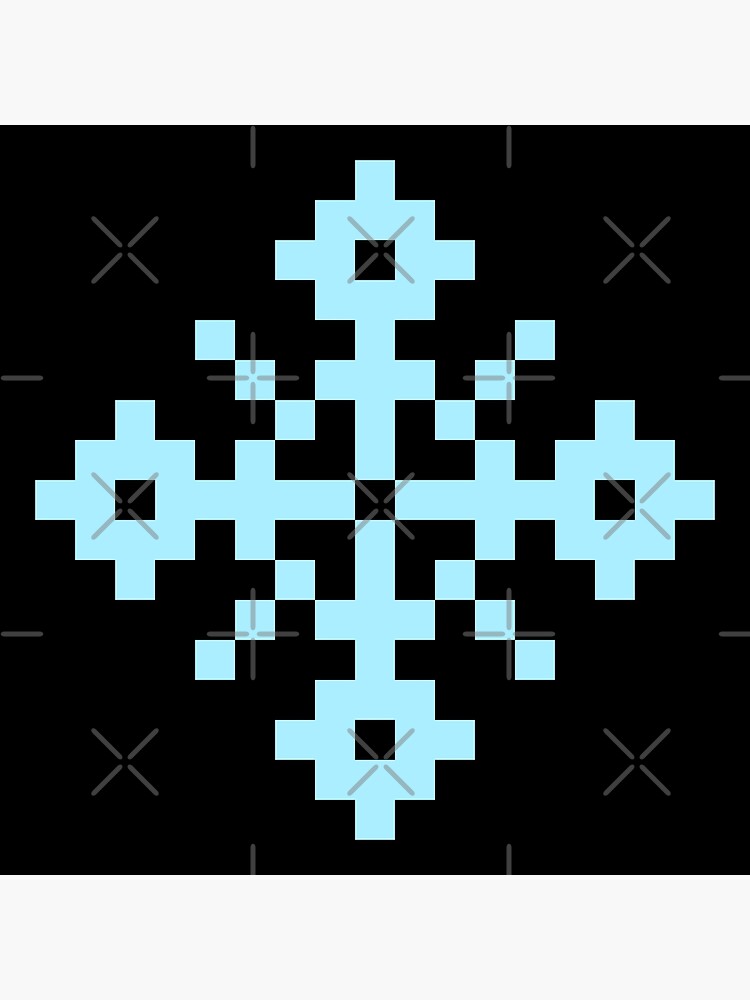 "Pixel Art Snowflake 2" Poster for Sale by akaiawa | Redbubble