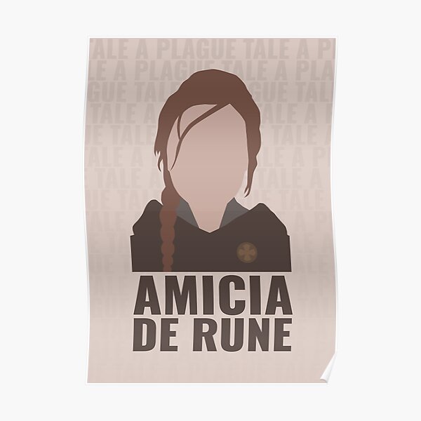 Póster «Retrato minimalista de Amicia de Rune» de Stibo | Redbubble