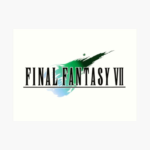 "FF7 Logo Highest Quality" Art Print for Sale by TomsTops | Redbubble