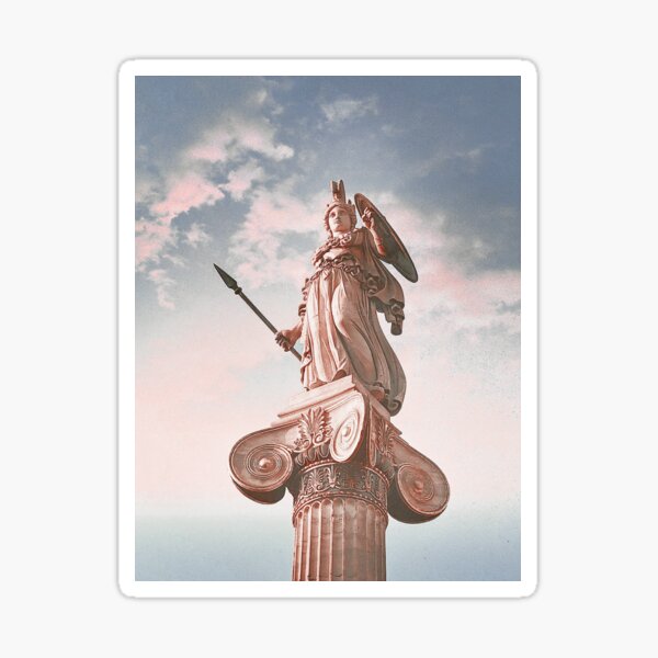 "Athena Statue at the Academy of Athens" Sticker for Sale by ...