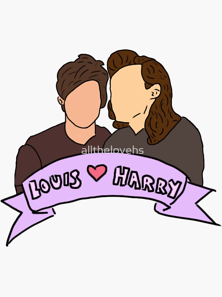 "Larry Outline" Sticker by allthelovehs | Redbubble