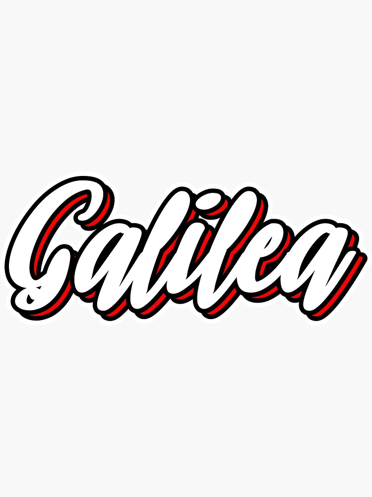 "Galilea first name - hand lettering design" Sticker by sulies | Redbubble
