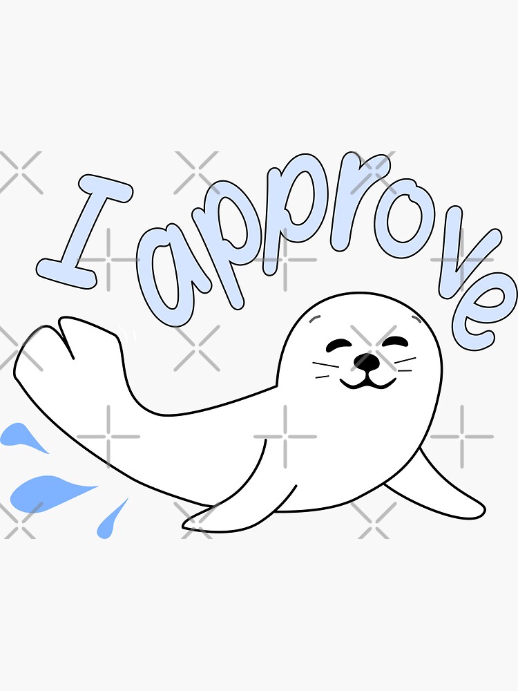 "I Approve. Seal of Approval" Sticker for Sale by nutmegfairy | Redbubble