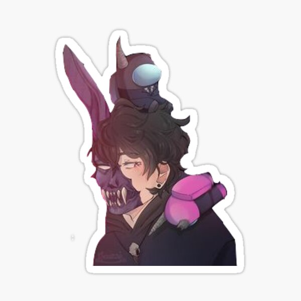 "Corpse Husband Among Us" Sticker by munisafarook | Redbubble