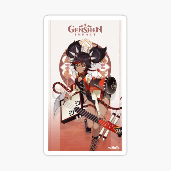"Genshin Impact Xinyan" Sticker for Sale by egrjhn | Redbubble