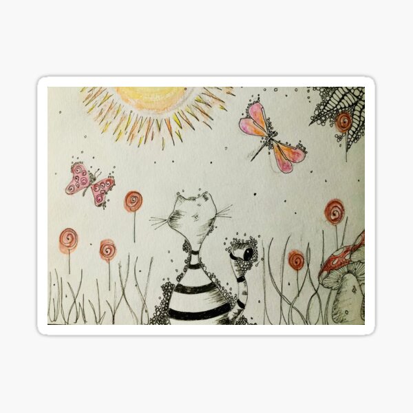 "Chillax cat" Sticker for Sale by CosmicFish2002 | Redbubble