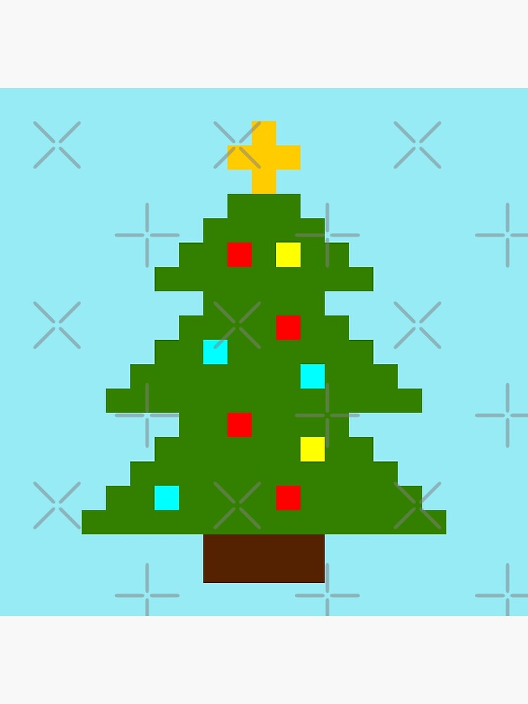 "Pixel Art Christmas Tree 3 " Art Print by akaiawa | Redbubble