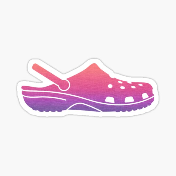 "Pink and Purple Croc" Sticker for Sale by Dalaura | Redbubble