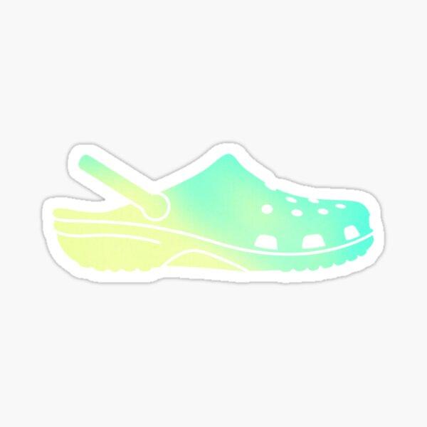 "Neon Blue and Yellow Croc" Sticker for Sale by Dalaura | Redbubble