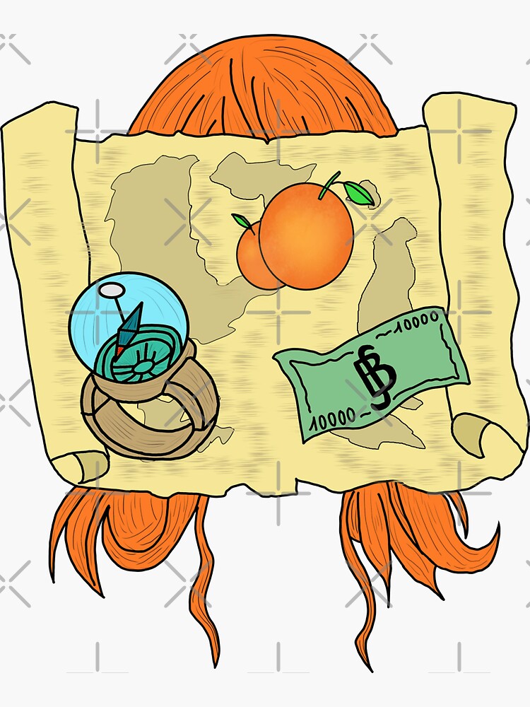 "Nami One piece" Sticker for Sale by Mariemik31 | Redbubble