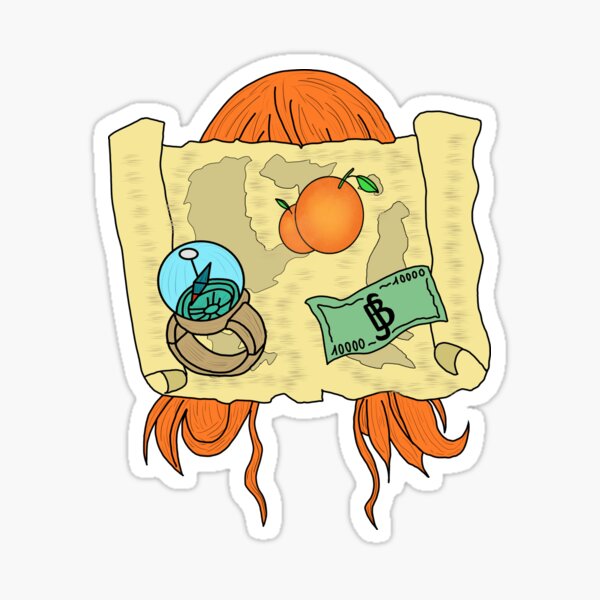 "Nami One piece" Sticker for Sale by Mariemik31 | Redbubble