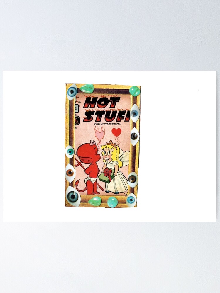 "Hot Stuff Devil Frame" Poster for Sale by LucyBadger | Redbubble