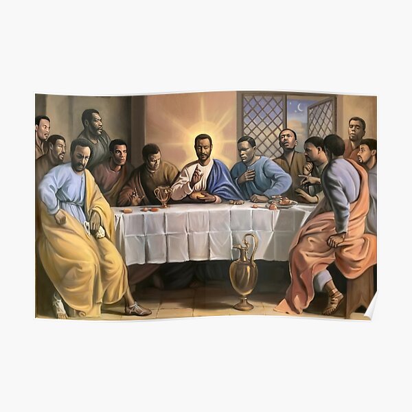 Poster « The Last Supper - African American Art Black Ethnic Art Last ...