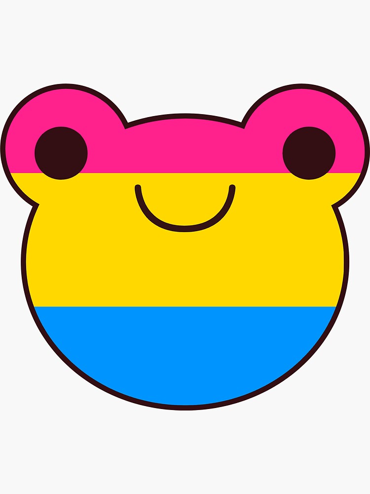 "pansexual frog" Sticker by lgbtgear | Redbubble