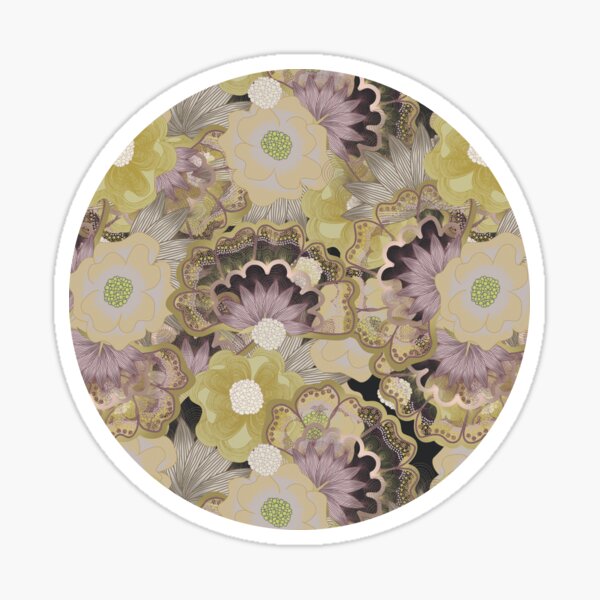 "Vintage Night Garden" Sticker for Sale by dimovskaketi | Redbubble