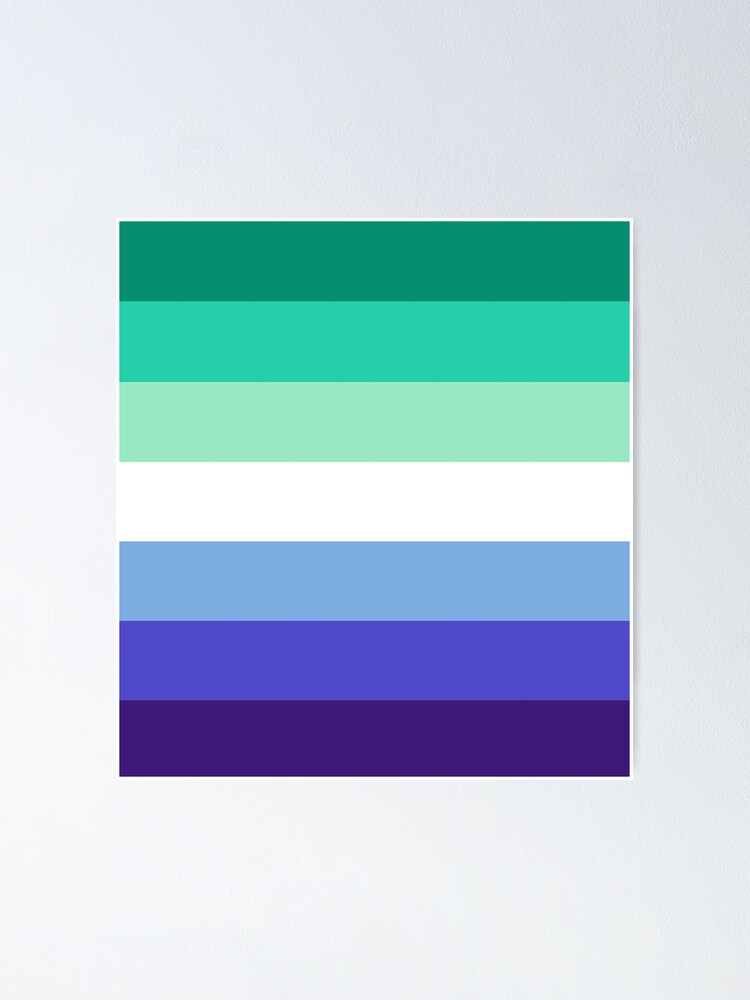 Gay Male Pride Large Flag Print Poster By Simplypride Redbubble