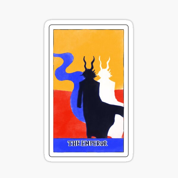 "Tarot Card The Emperor Sticker" Sticker by LucyBadger | Redbubble