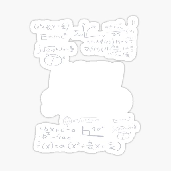 Pegatina «Equipo de matemáticas Equipo de matemáticas Amantes de las ...