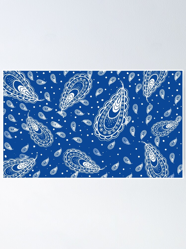 "Crip Gang style paisley print,streetwear,patterns,old school,hip hop ...