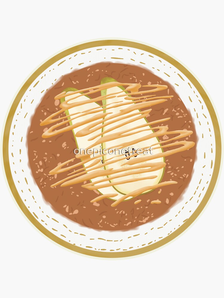 "Porridge Bowl" Sticker by onepiconetreat | Redbubble