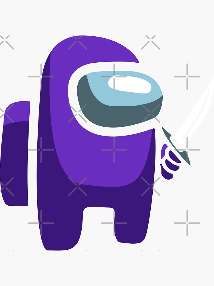 "Purple Crewmate Game Player" Sticker by gisollabrey | Redbubble