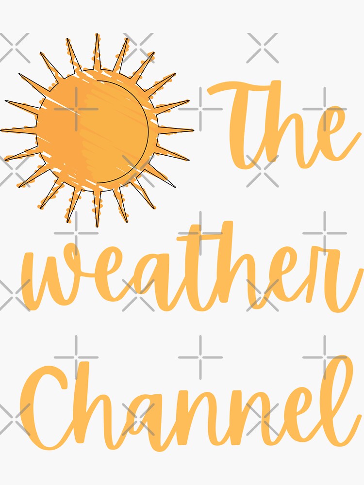 "The Weather Channel" Sticker by CaptainPiku | Redbubble