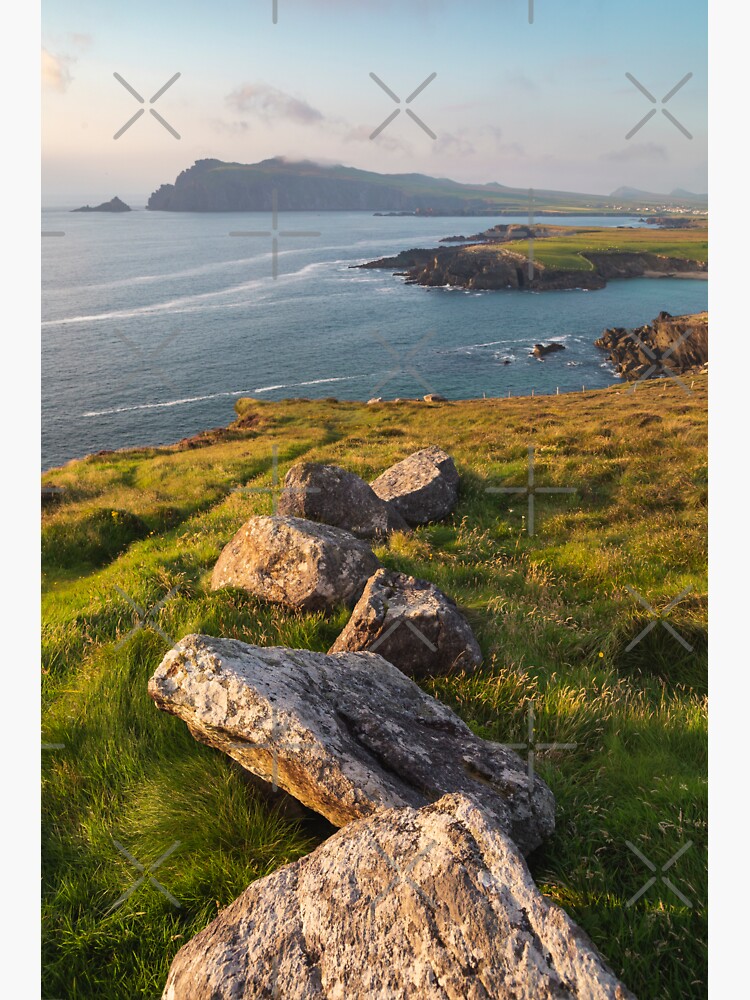 "Print of Irish Coast in the Dingle Peninsula " Sticker for Sale by ...