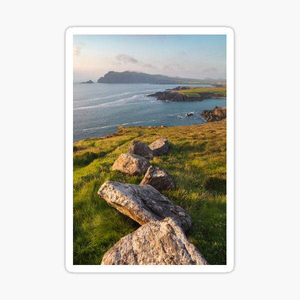 "Print of Irish Coast in the Dingle Peninsula " Sticker for Sale by ...