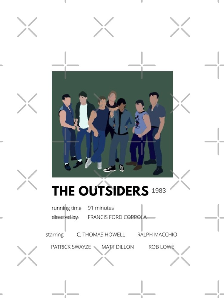 "The Outsiders Drawing Movie Poster" iPhone Case for Sale by ...