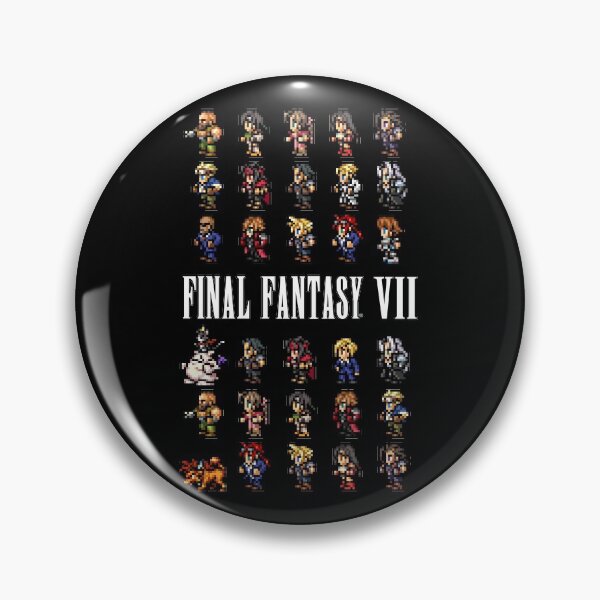 "Final Fantasy VII 7 - Sprites PIXEL SPRITE" Pin by ZeWiss | Redbubble