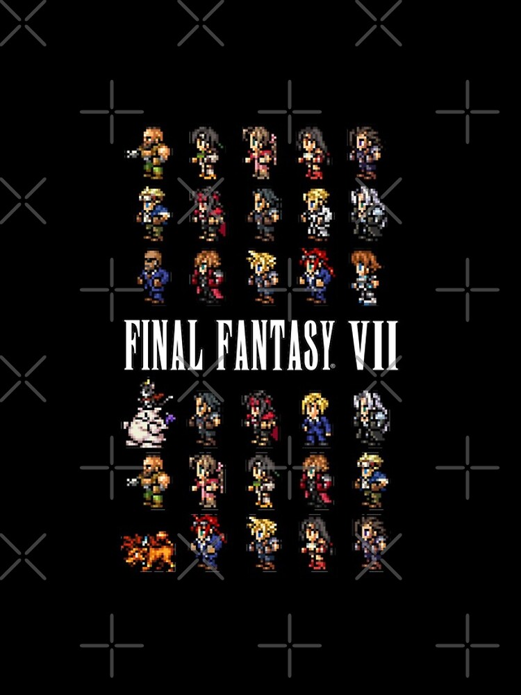 "Final Fantasy VII 7 - Sprites PIXEL SPRITE" iPhone Case for Sale by ...