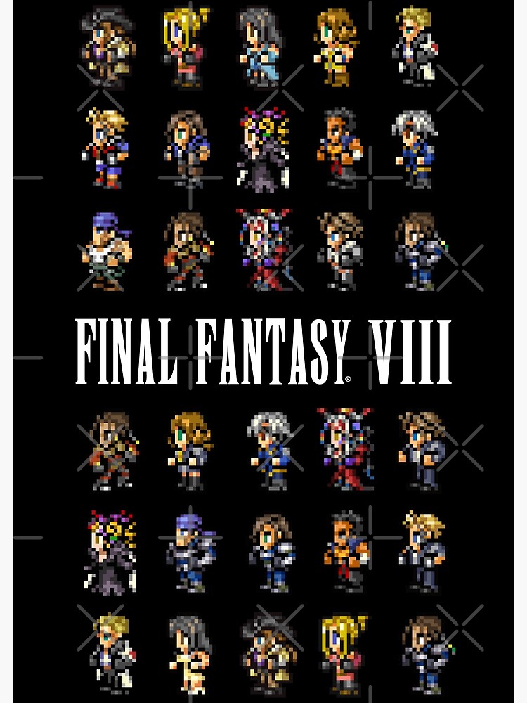 "Final Fantasy VIII 8 - Sprites PIXEL SPRITE" Poster by ZeWiss | Redbubble