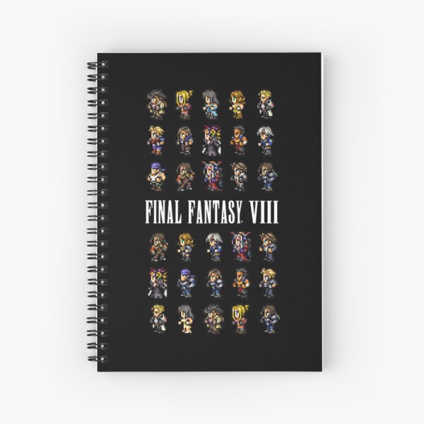"Final Fantasy VIII 8 - Sprites PIXEL SPRITE" Spiral Notebook for Sale ...