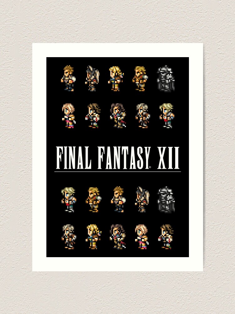 "Final Fantasy XII 12 - Sprites PIXEL SPRITE" Art Print for Sale by ...