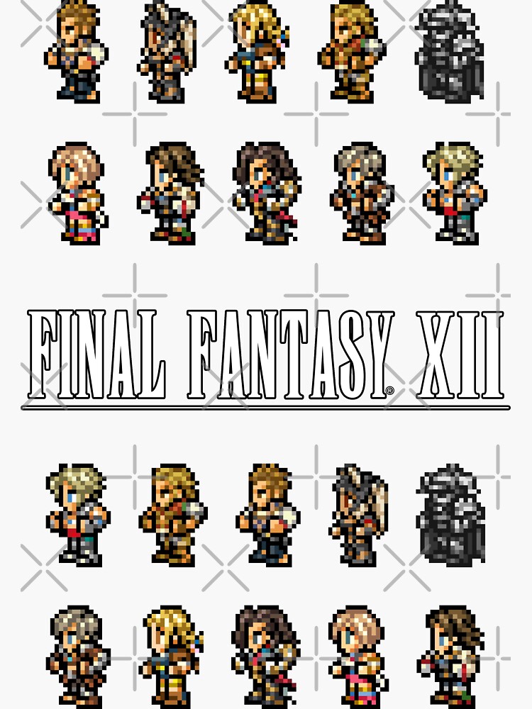 Pegatina «Final Fantasy XII 12 - Sprites PIXEL SPRITE» de ZeWiss ...