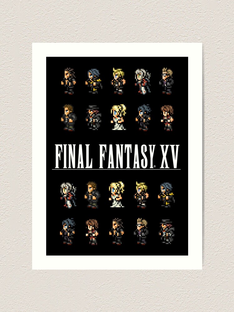 "Final Fantasy XV 15 - Sprites PIXEL SPRITE" Art Print for Sale by ...