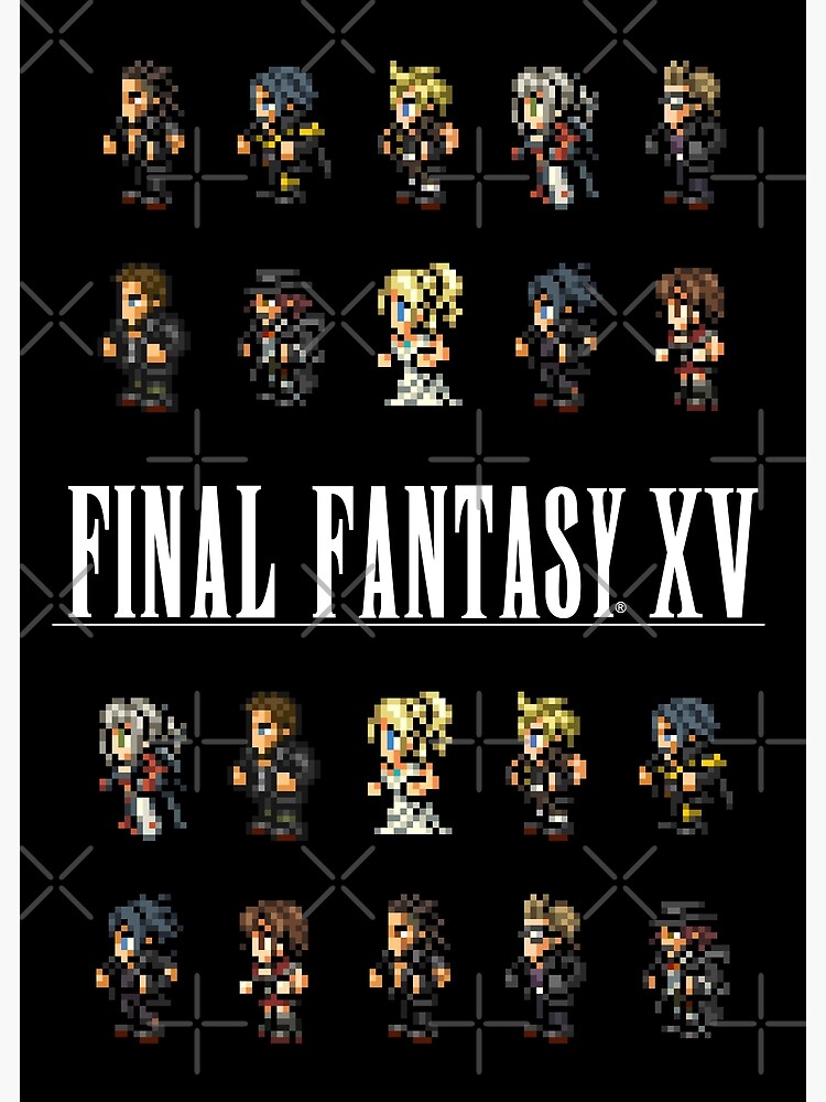 "Final Fantasy XV 15 - Sprites PIXEL SPRITE" Poster von ZeWiss | Redbubble