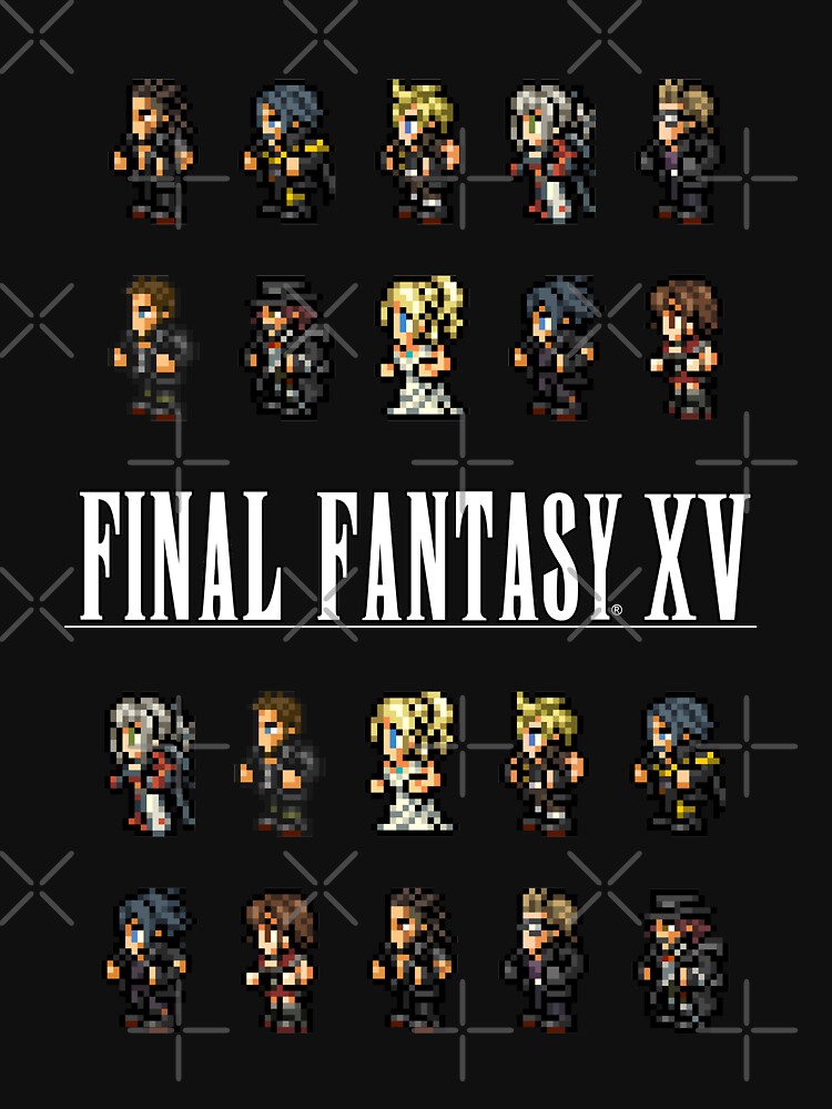"Final Fantasy XV 15 - Sprites PIXEL SPRITE" T-shirt for Sale by ZeWiss ...